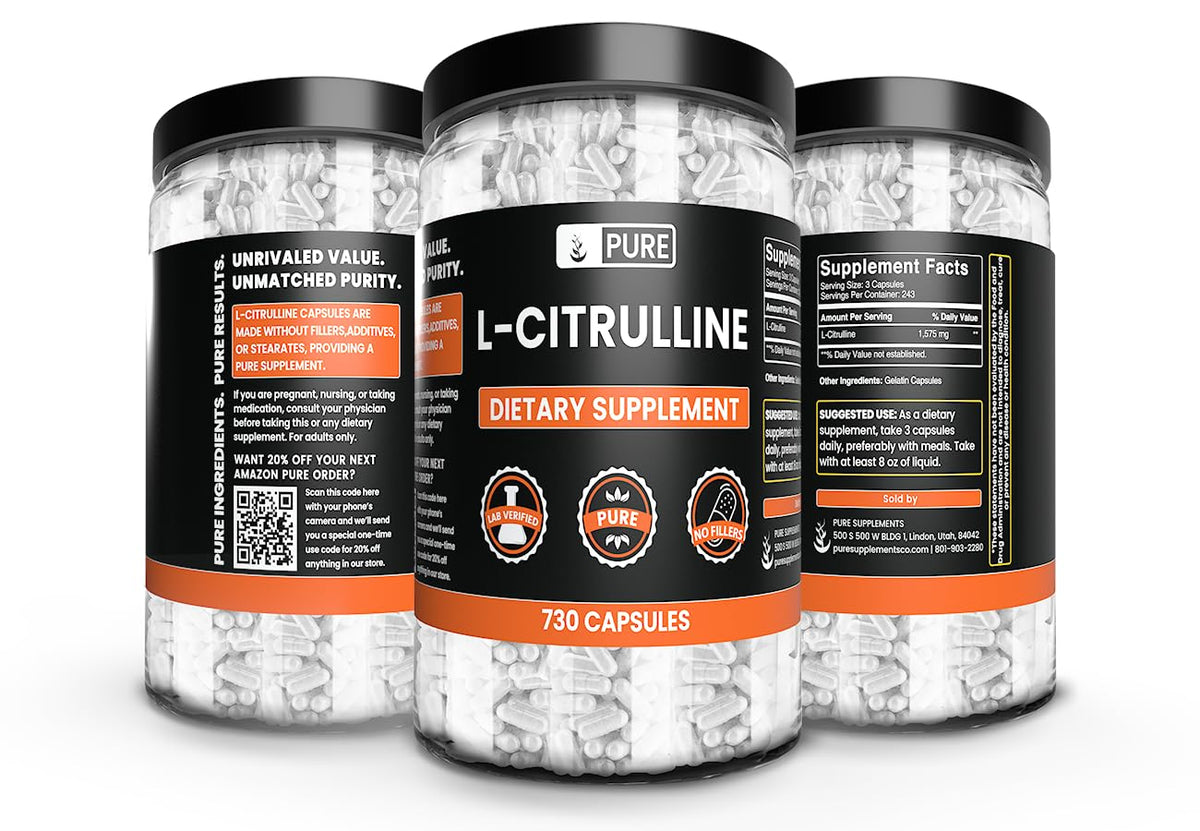 Pure Original Ingredients L-Citrulline capsules