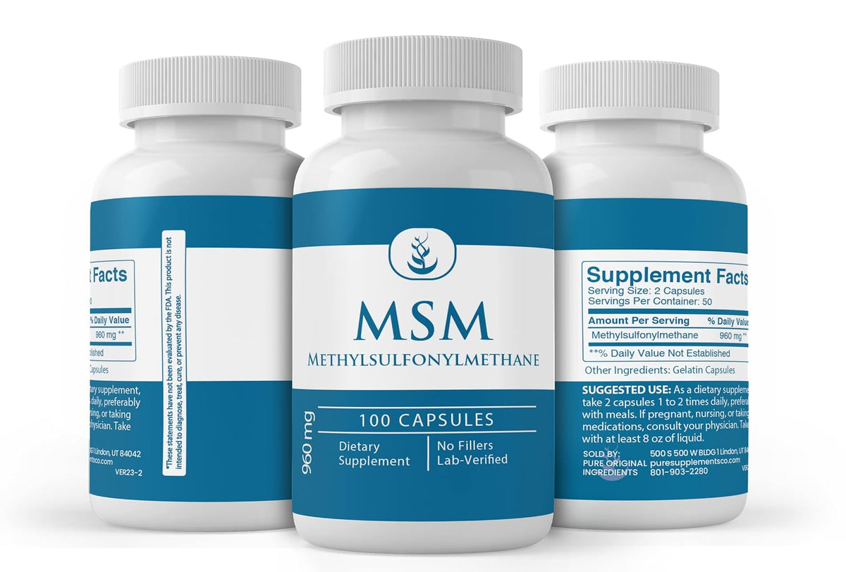 Pure Original Ingredients MSM capsules