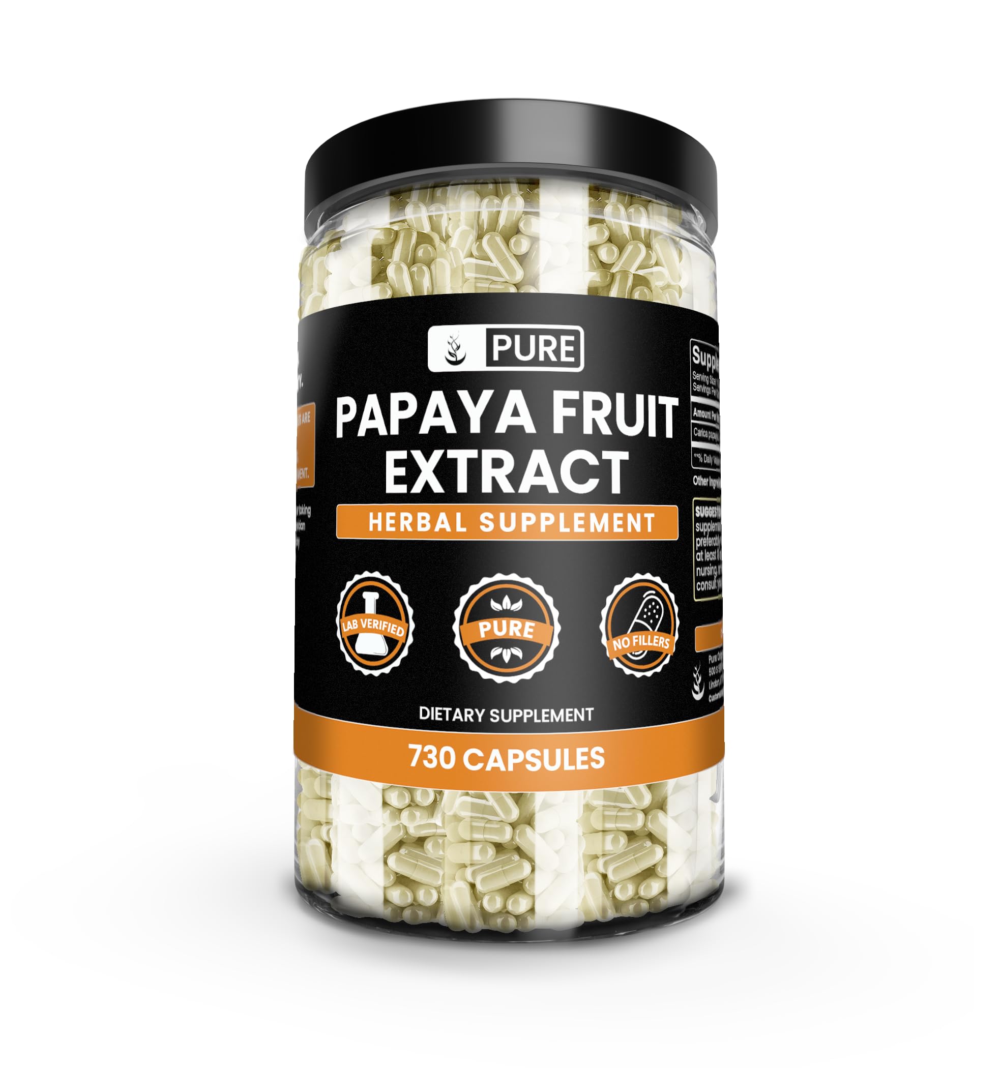 pure papaya extract capsules