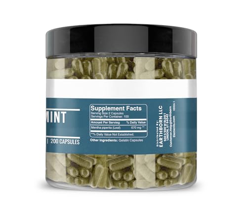 pure peppermint capsules for digestive health