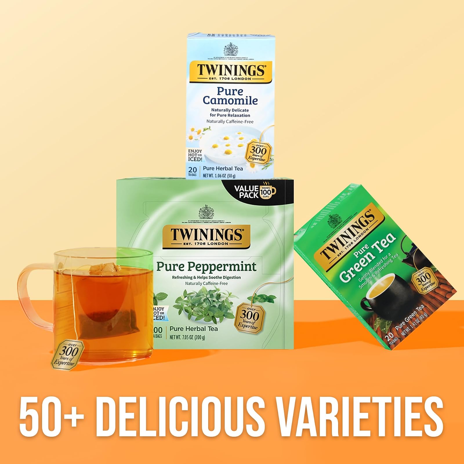 pure peppermint tea for a refreshing brew
