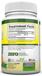 Pure pineapple enzyme extract capsules