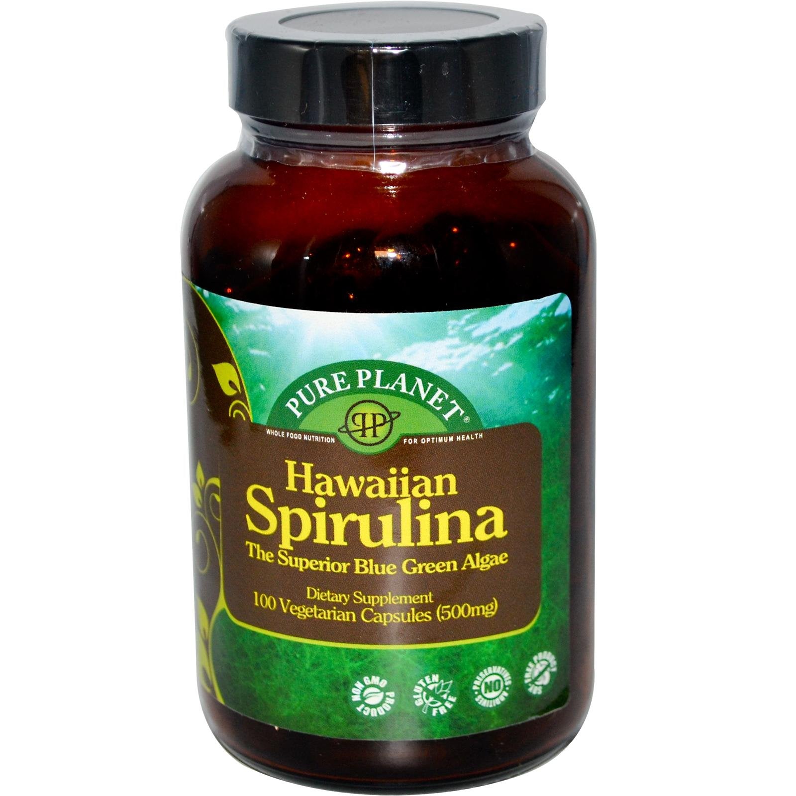 PURE PLANET Spirulina health supplement tablets