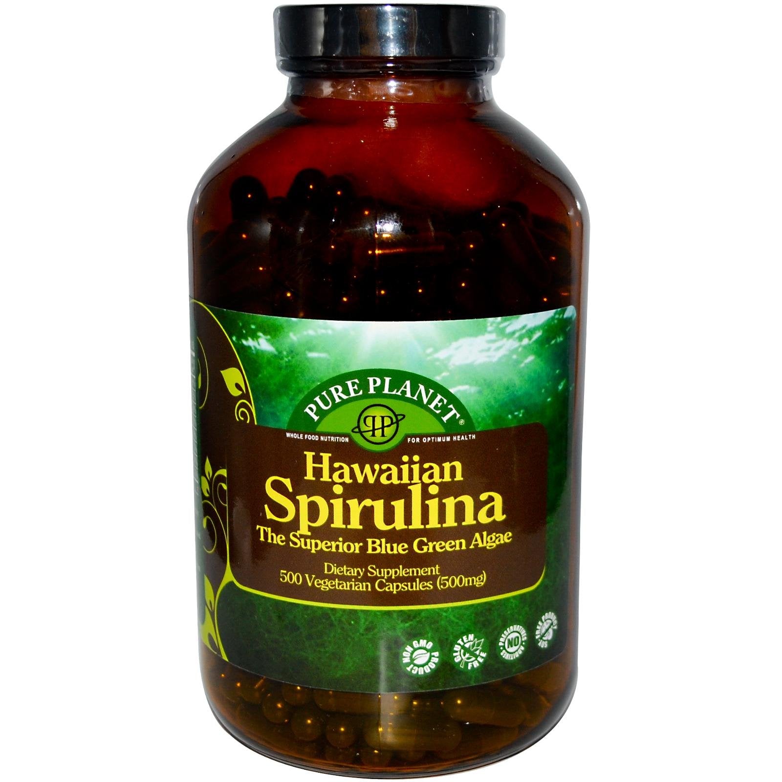 Pure Planet Spirulina vegetarian capsules