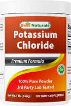 pure potassium chloride powder supplement
