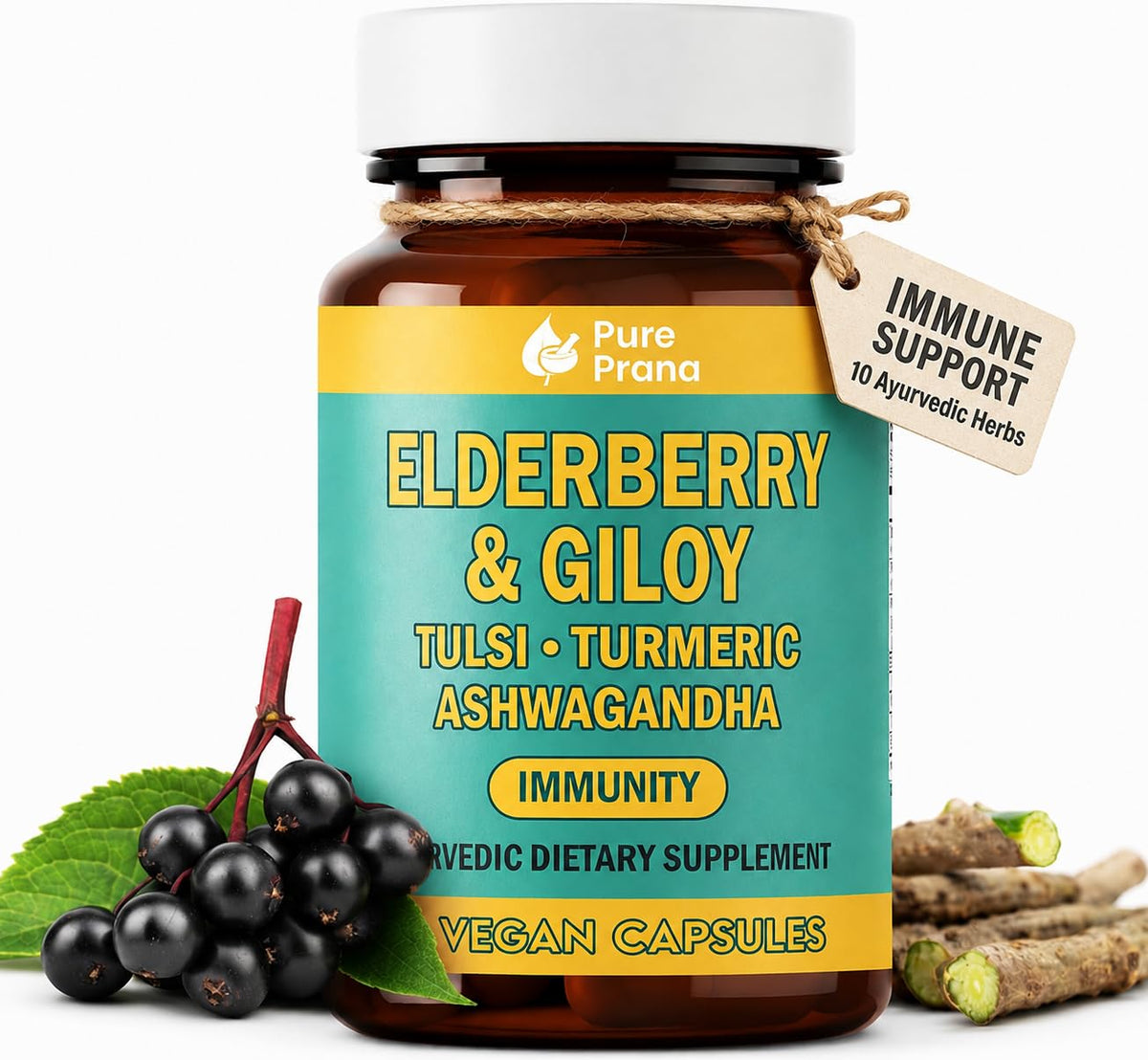Pure Prana elderberry immune booster