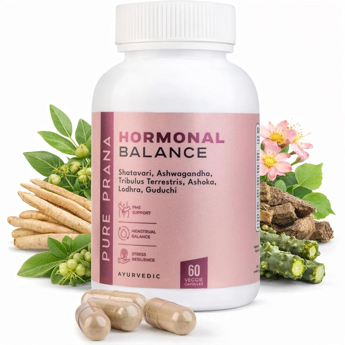 Pure Prana Shatavari capsules for women
