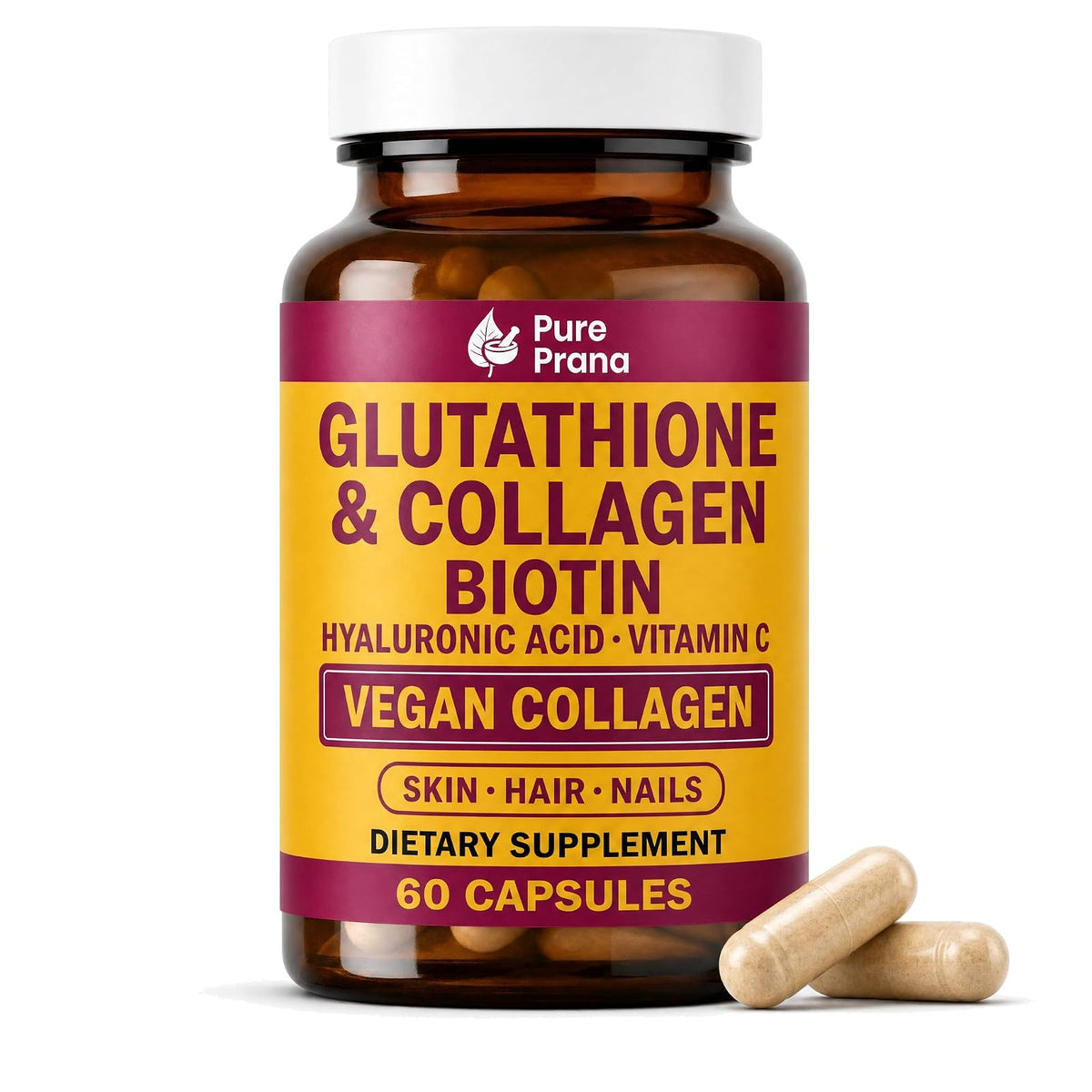 Pure Prana vegan collagen capsules