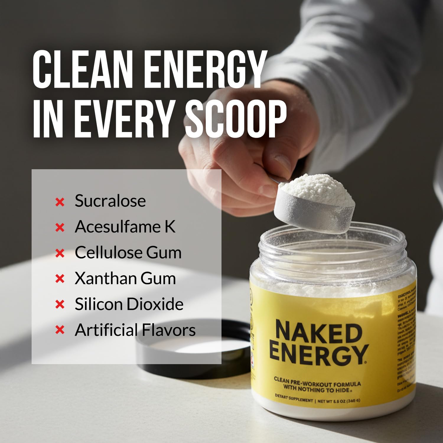 pure pre-workout powder for energy