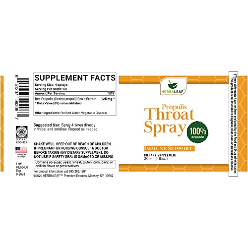 Pure propolis throat spray for wellness