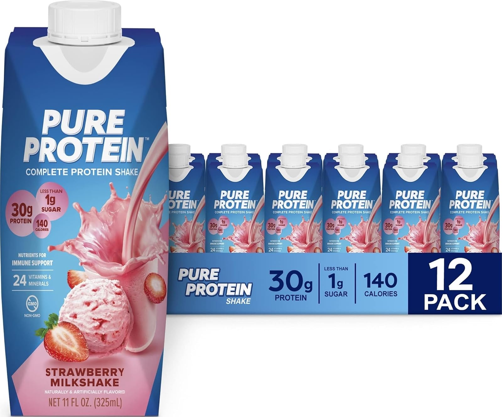 Pure Protein strawberry shake 30g