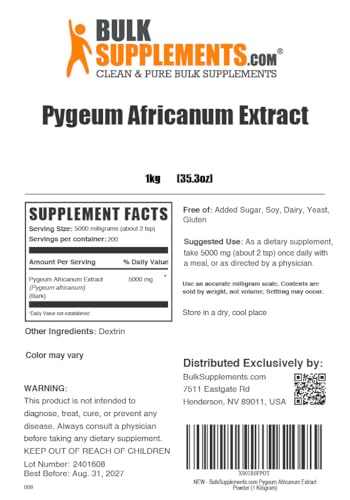 pure Pygeum Africanum extract powder
