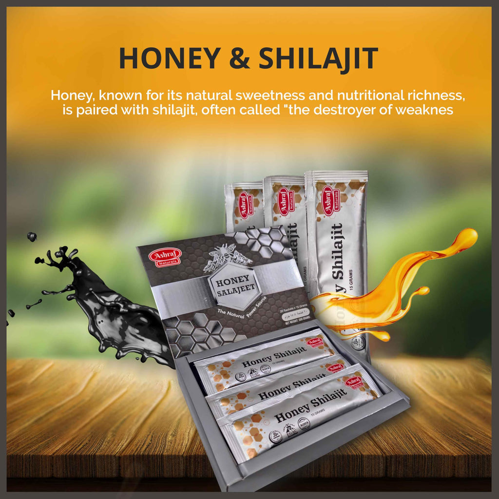 Pure raw honey with Shilajit benefits