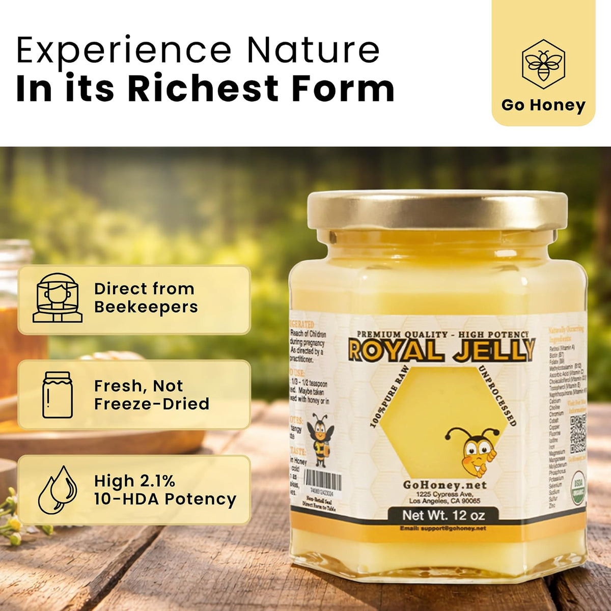 pure raw royal jelly benefits