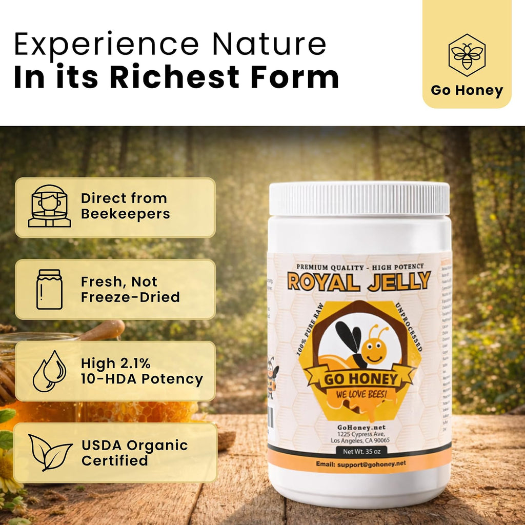 pure raw royal jelly benefits