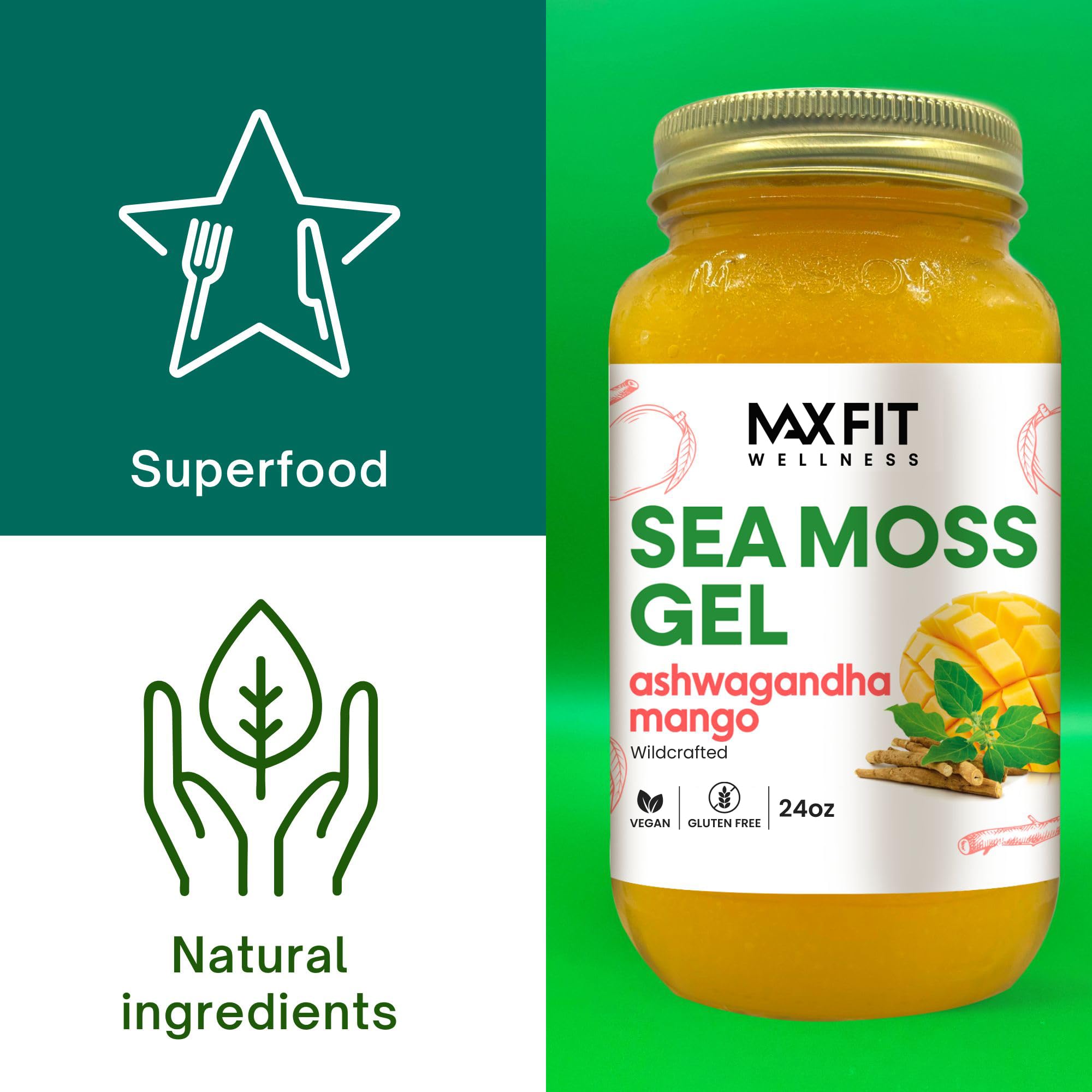 pure raw sea moss gel