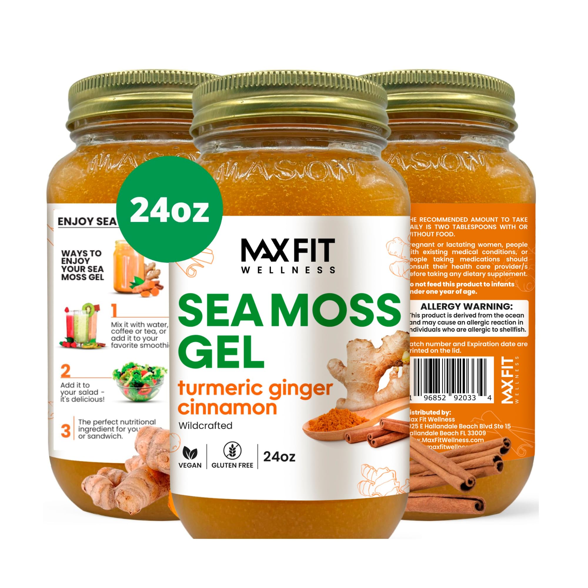 pure raw sea moss gel