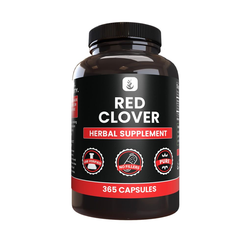 pure red clover capsules for health