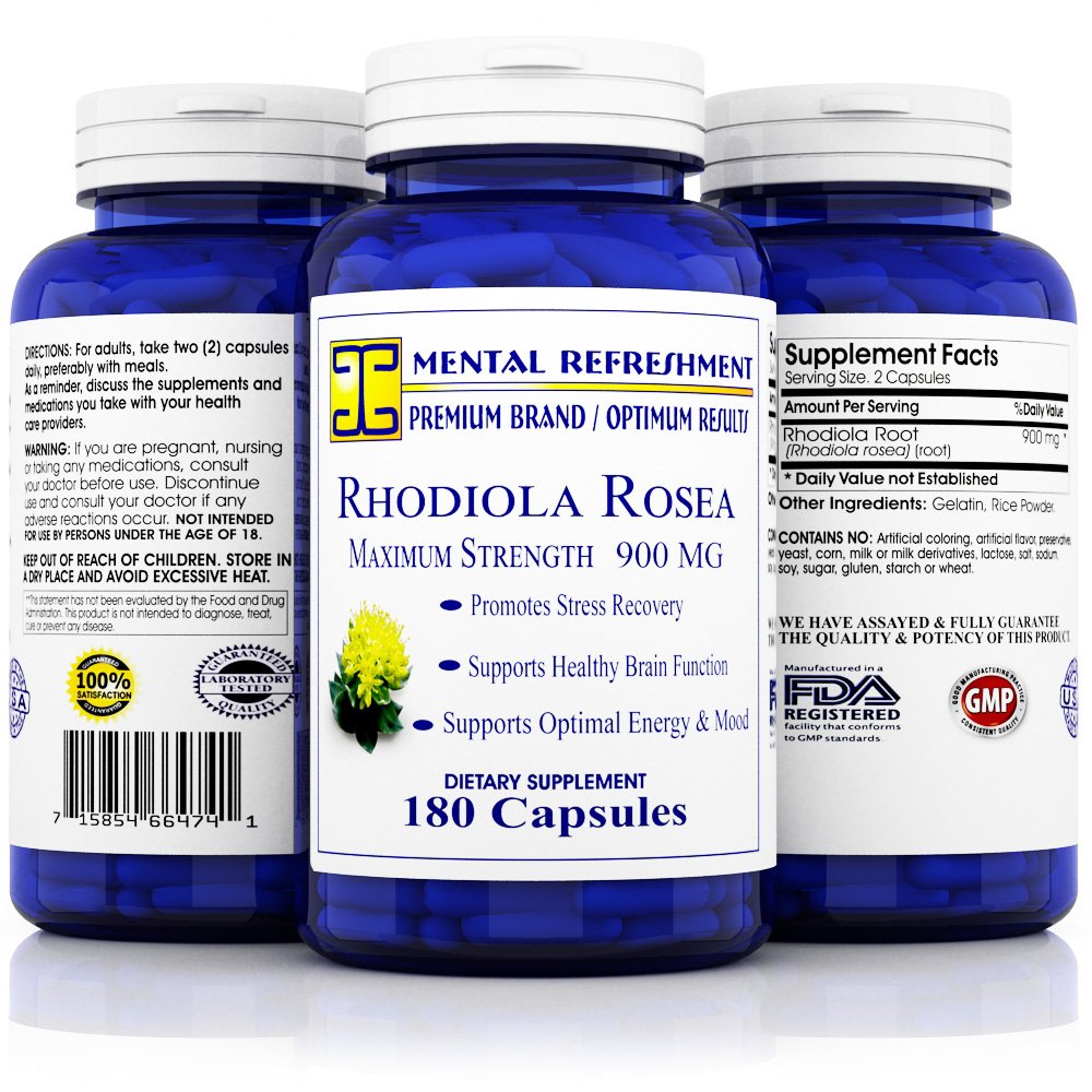 pure rhodiola rosea stress relief