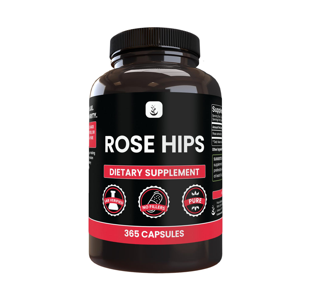 pure rose hips capsules for health