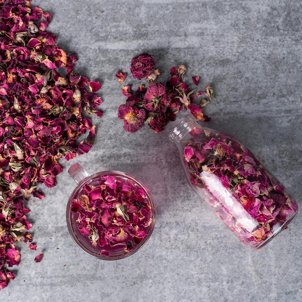 pure rose petals for herbal detox