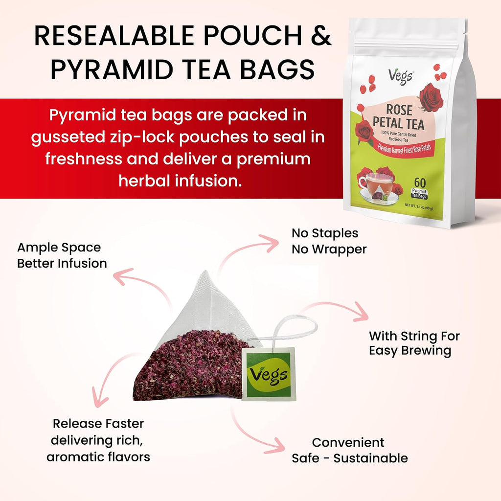 pure rose petals herbal infusion