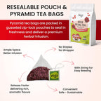 pure rose petals herbal infusion
