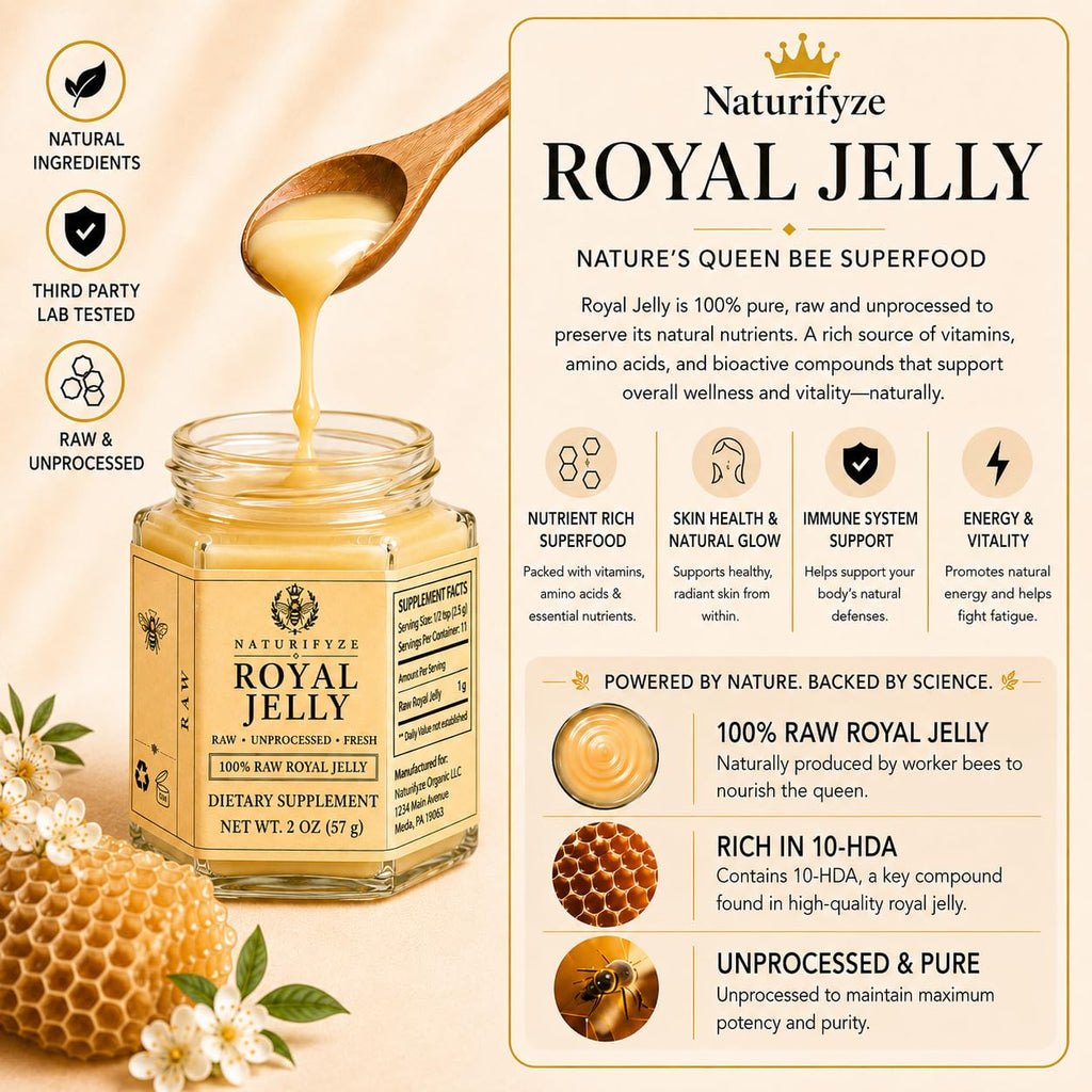 pure royal jelly for energy boost