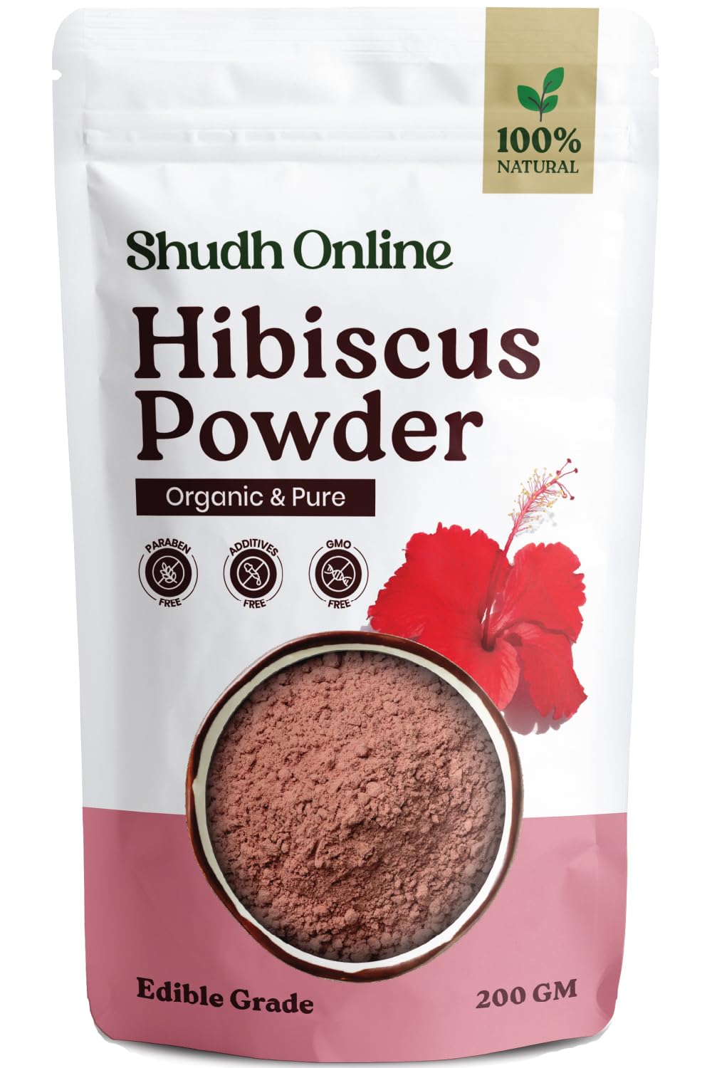 Pure Sabdariffa hibiscus powder for hair growth