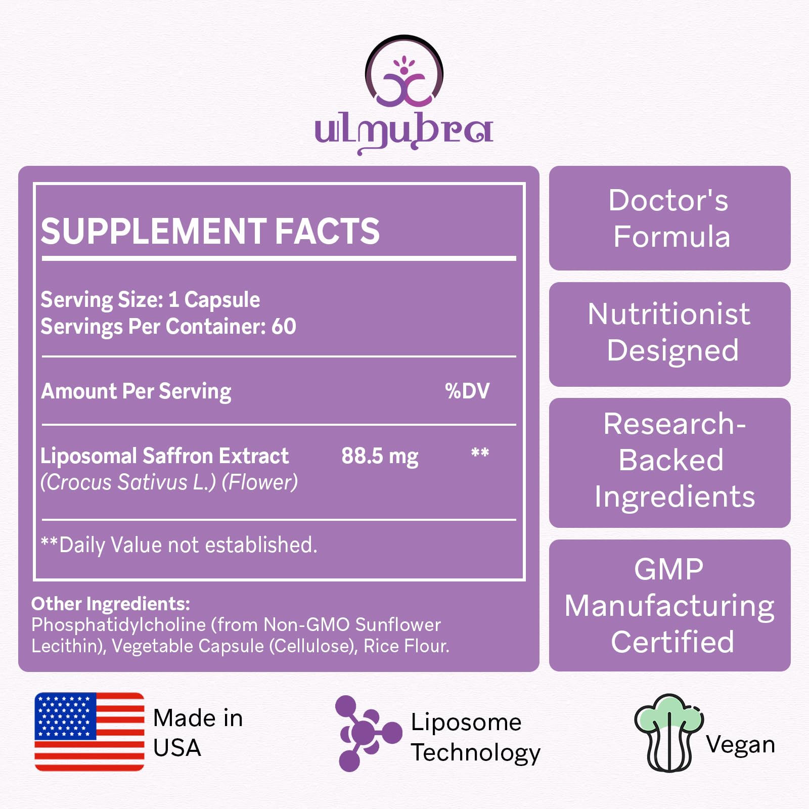 Pure saffron extract for focus