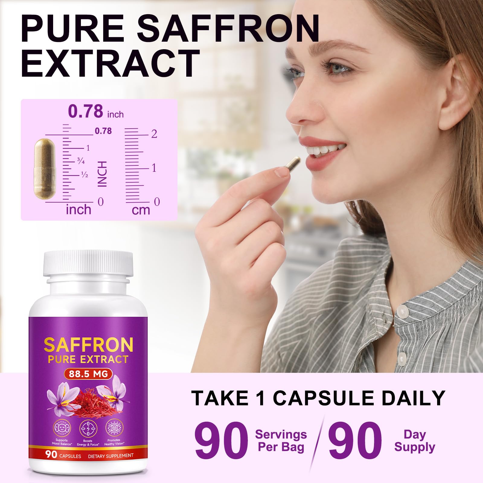 Pure Saffron herbal remedy