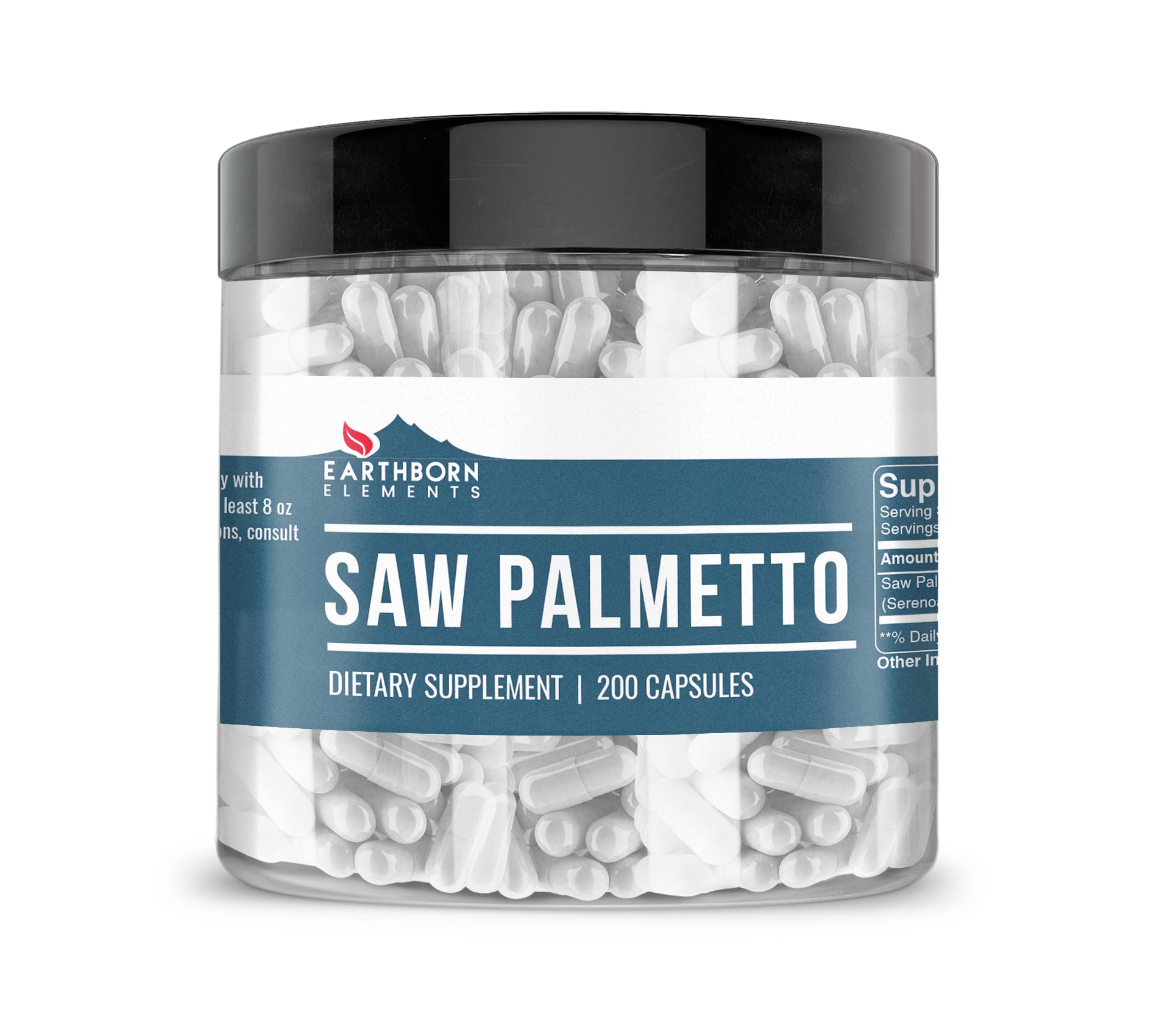pure saw palmetto capsules for health