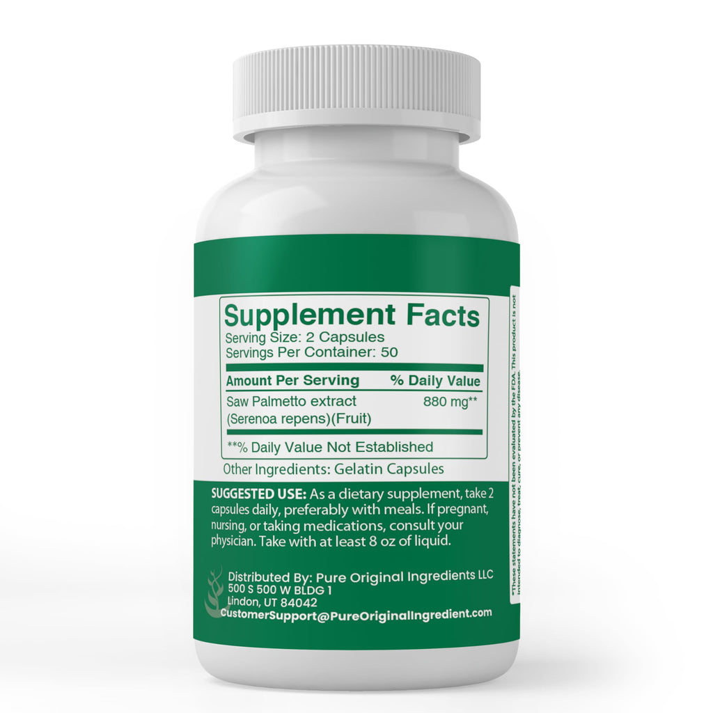 pure saw palmetto with no additives