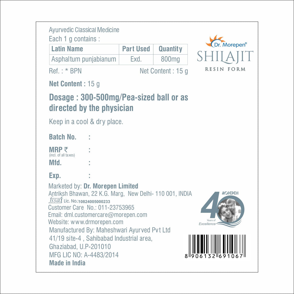 pure shilajit for better metabolism