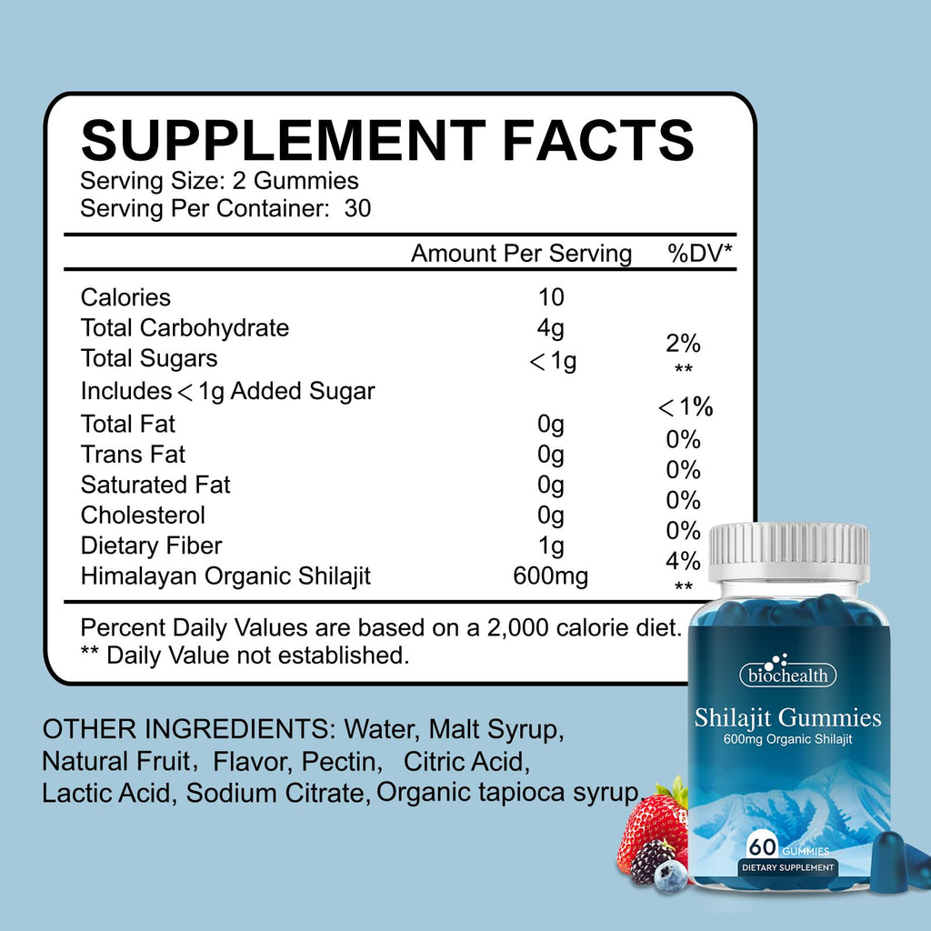 pure shilajit gummies for vitality