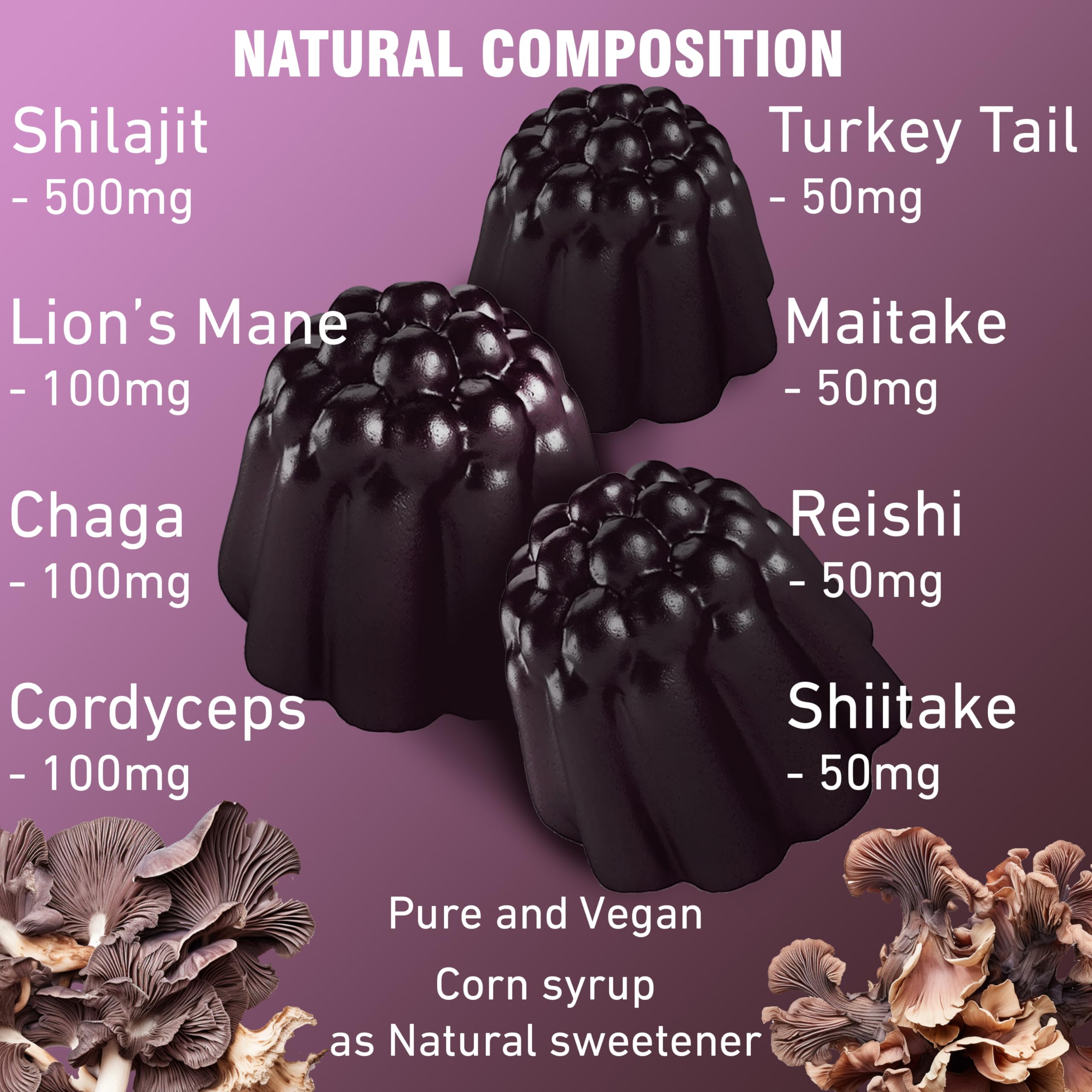 pure Shilajit gummies for wellness
