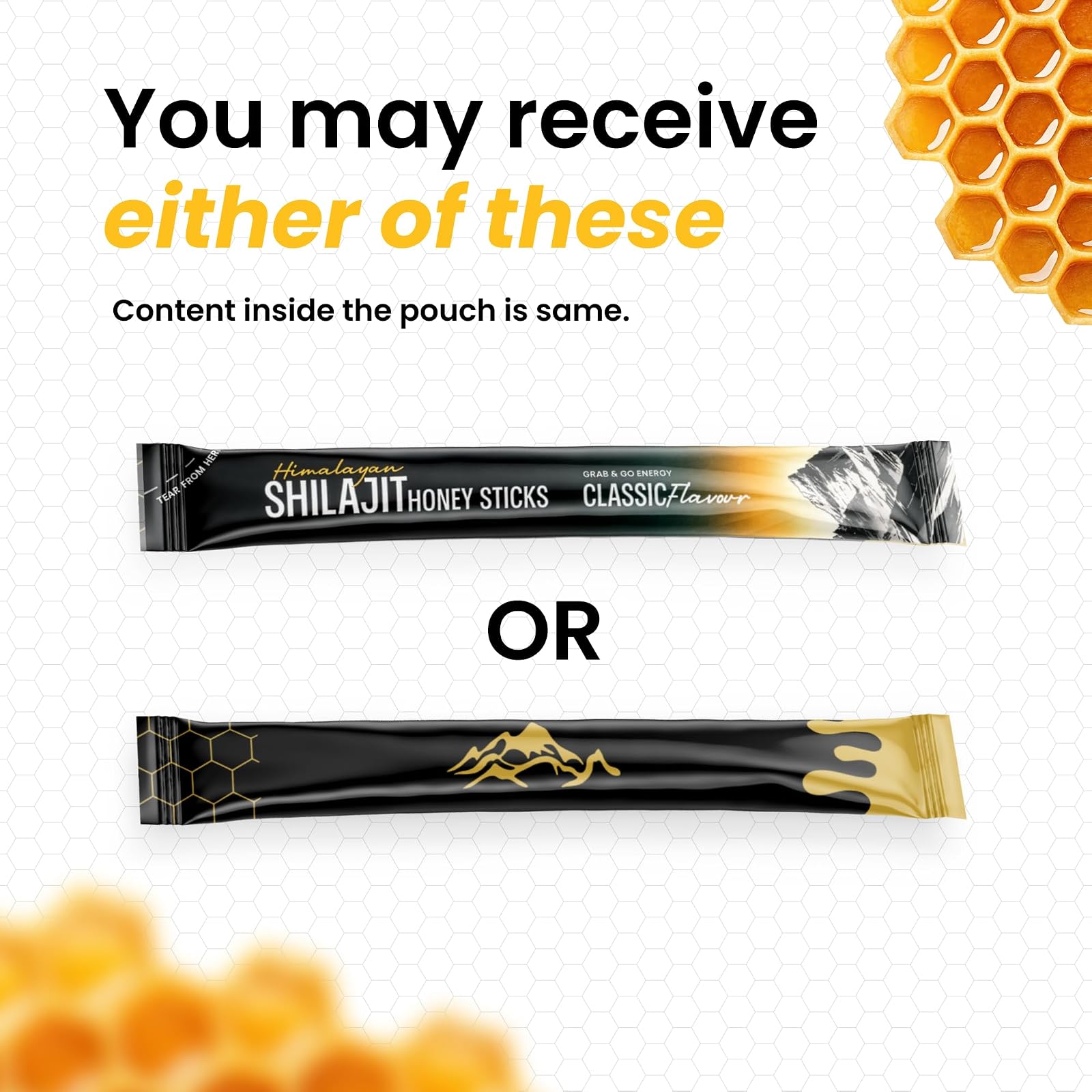 pure Shilajit honey stick flavour