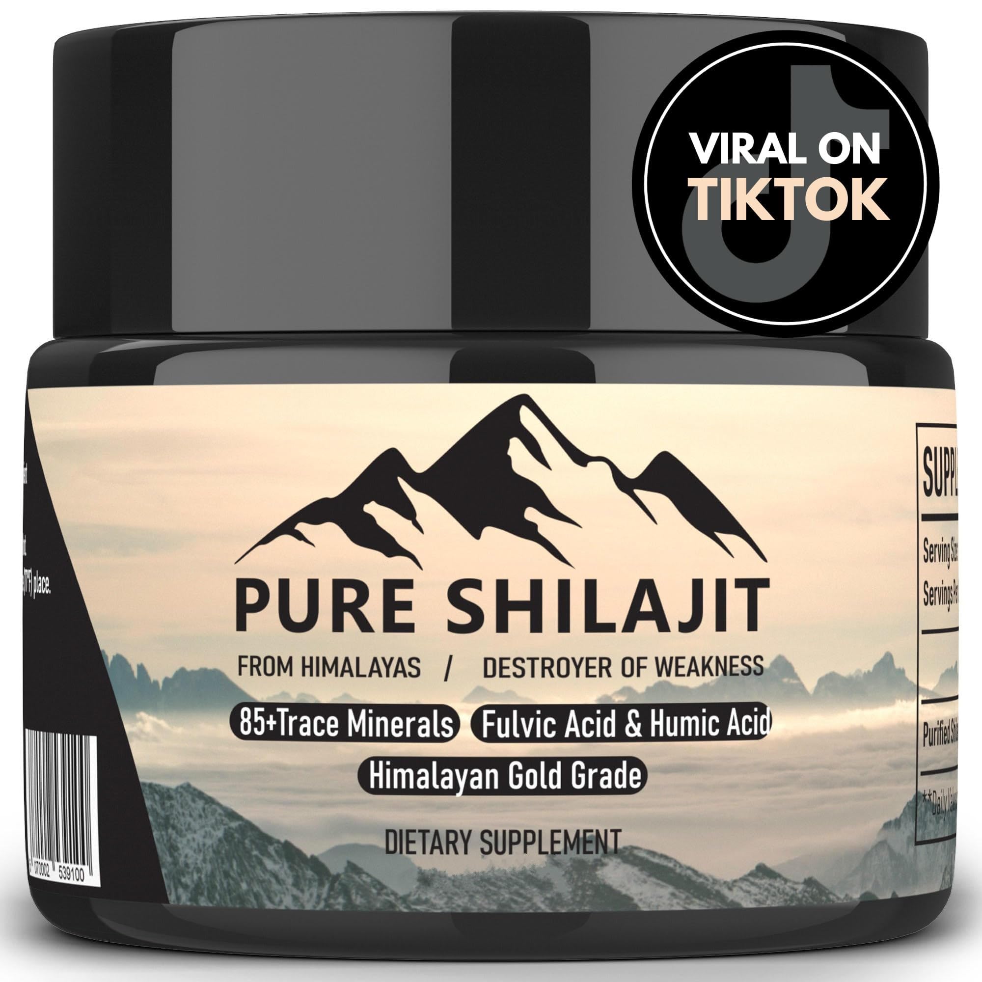 pure shilajit organic resin supplement