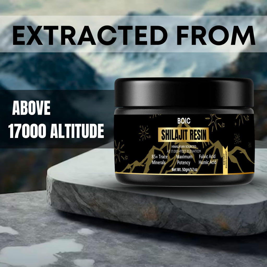 Pure Shilajit resin energy support