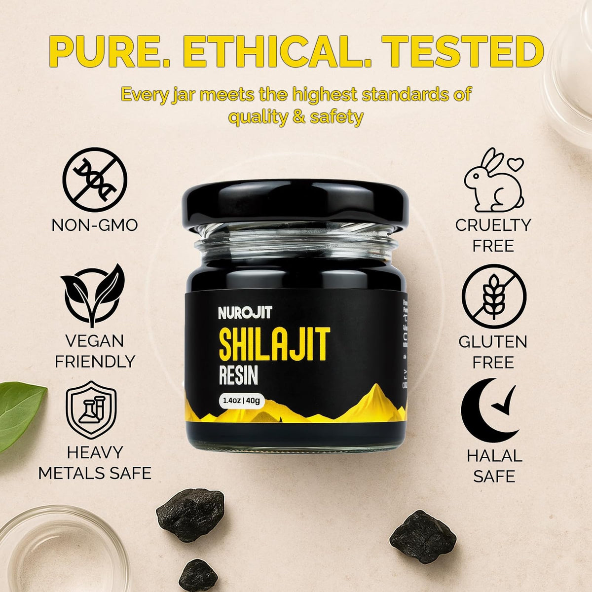 Pure Shilajit resin for daily use