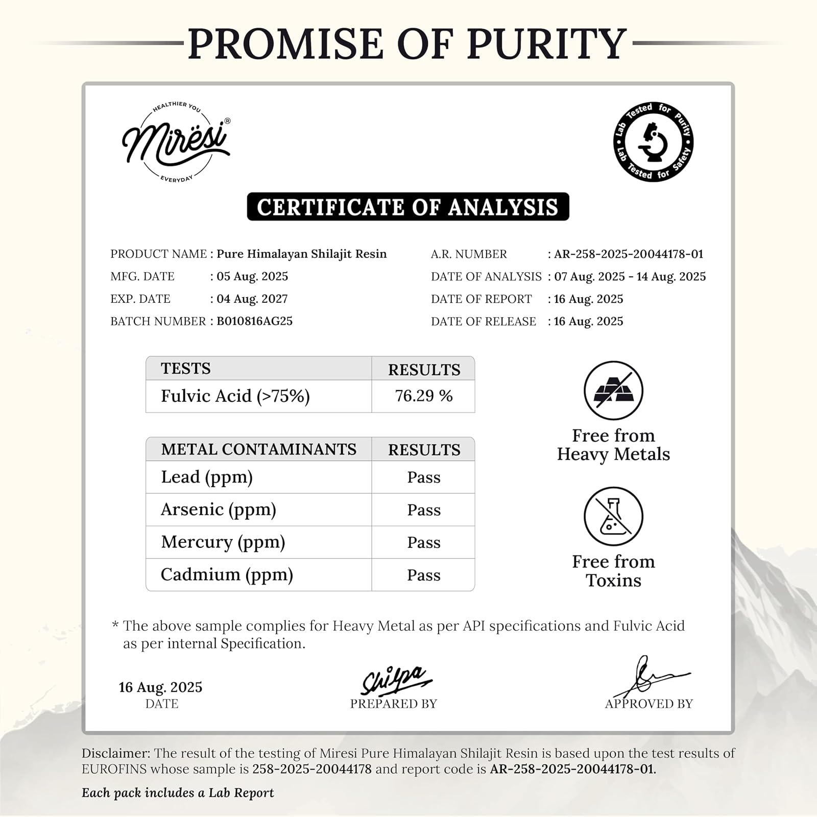 Pure shilajit resin for wellness