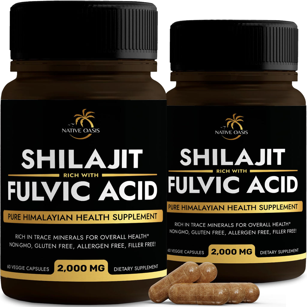 pure shilajit supplement capsules