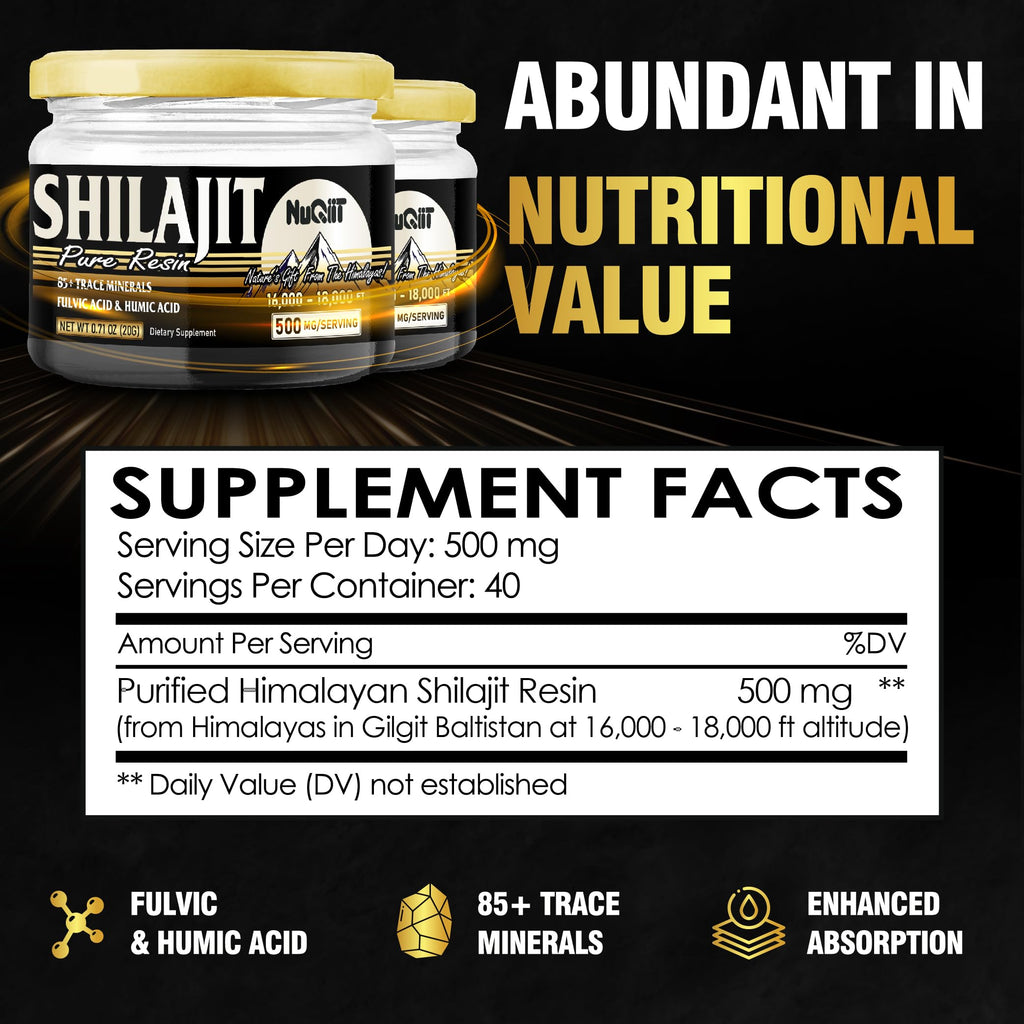 pure shilajit with fulvic acid