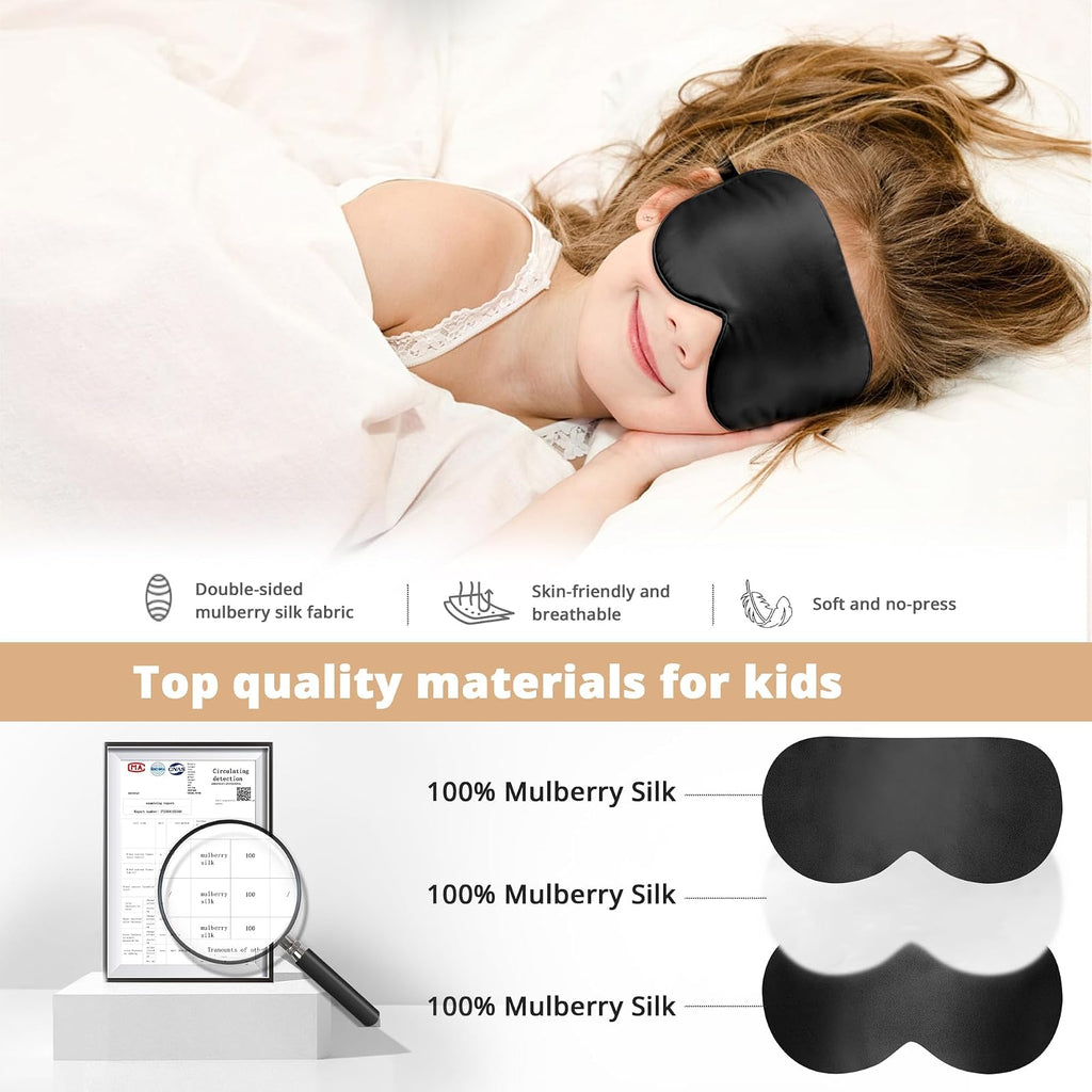 pure silk eye cover for sensitive skin