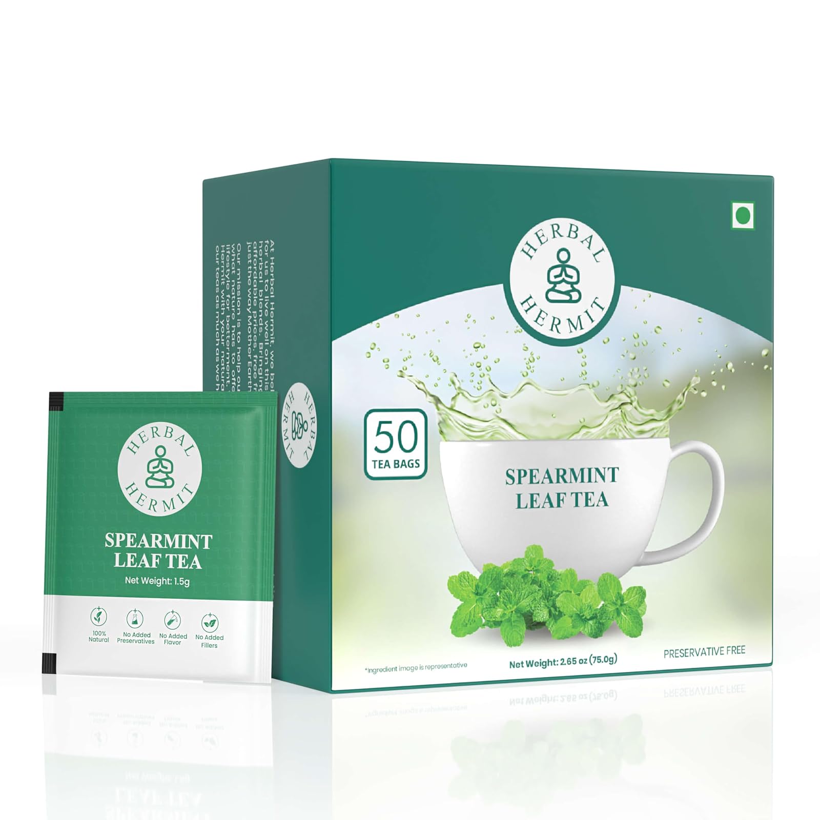 pure spearmint herbal tea bags