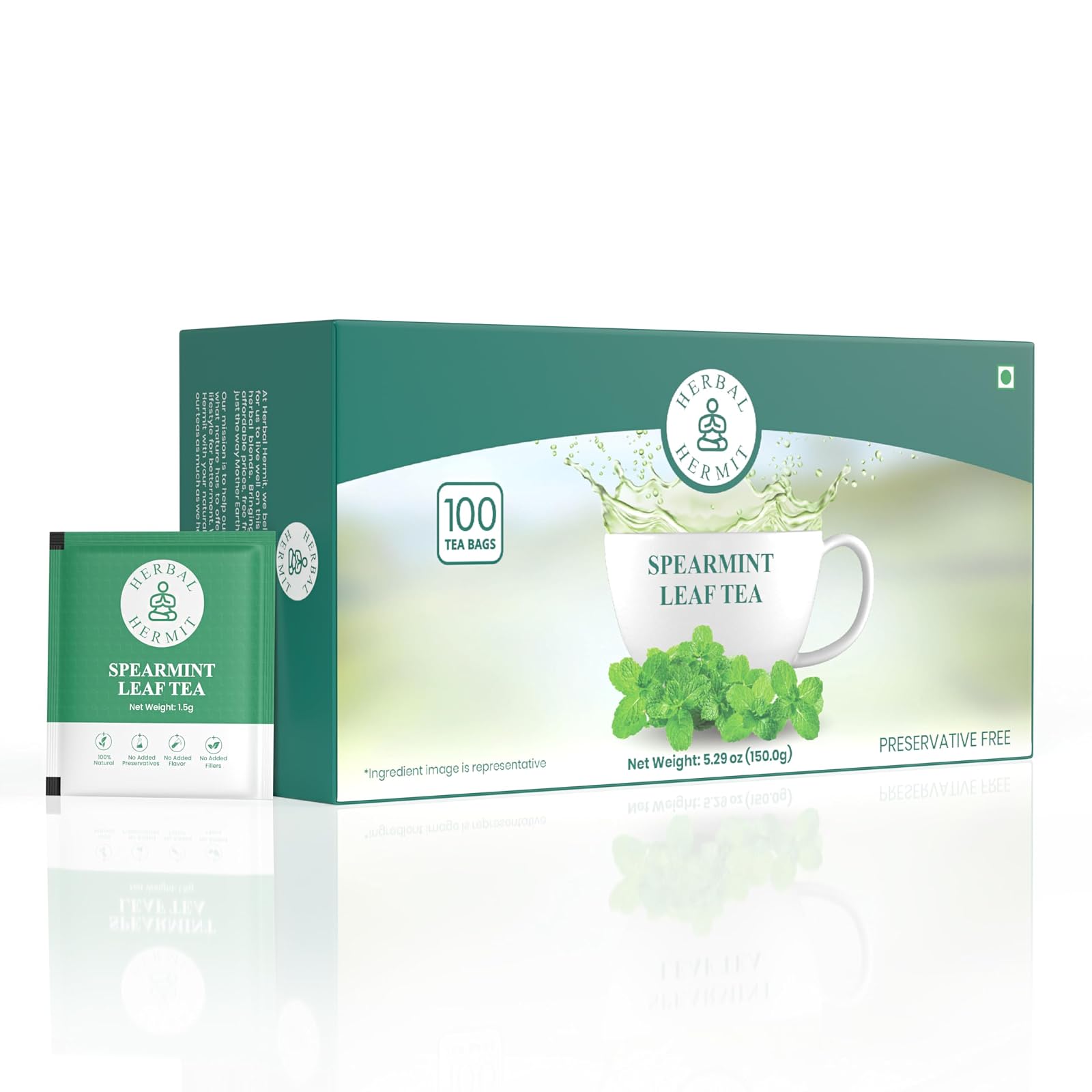 pure spearmint tea bags 100 count