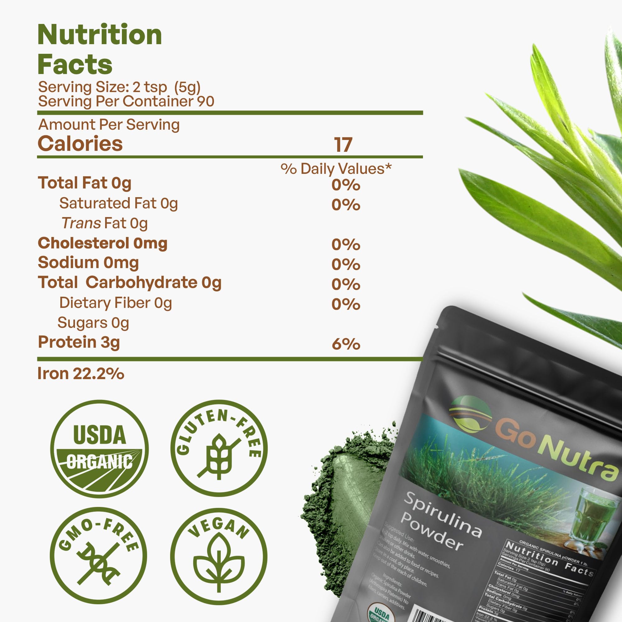 pure spirulina for daily nutrition