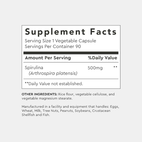 Pure spirulina for overall wellness