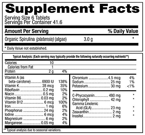 pure spirulina for skin health