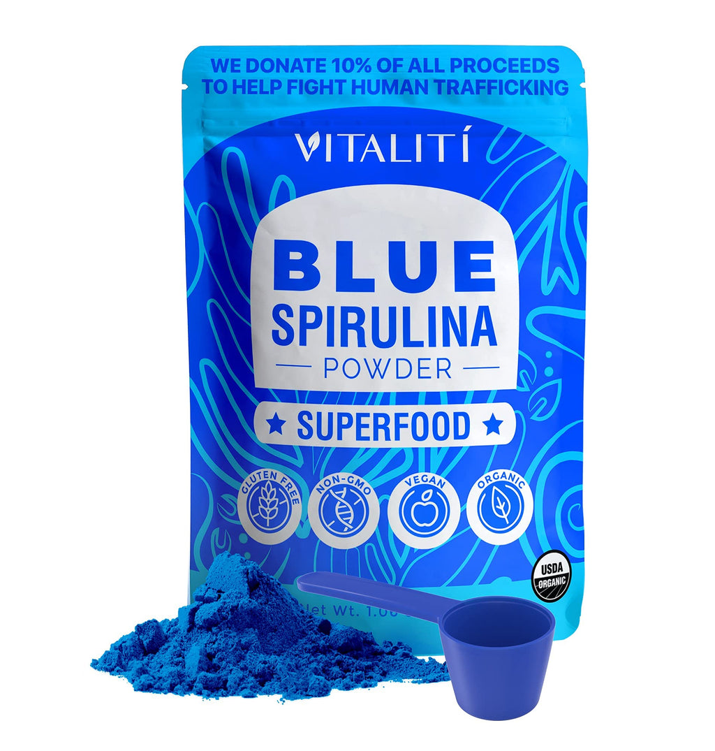 pure spirulina for smoothies and drinks
